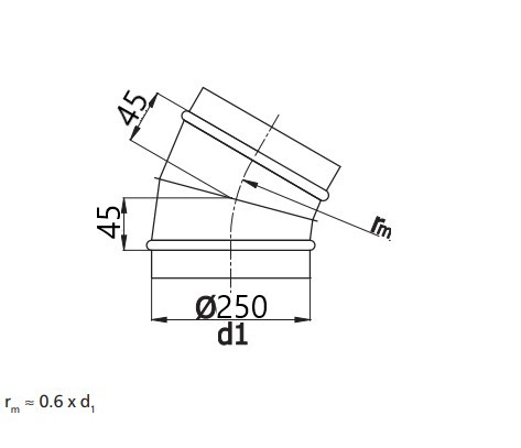Bocht 30 graden voor spirobuis 250mm Ø kopen? | Ventilatiedeal